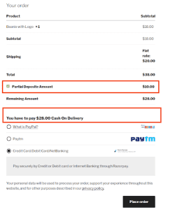 How To Setup WooCommerce Partial COD For Your Store | WP Swings