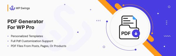 PDF Generator For WordPress Pro | WP Swings